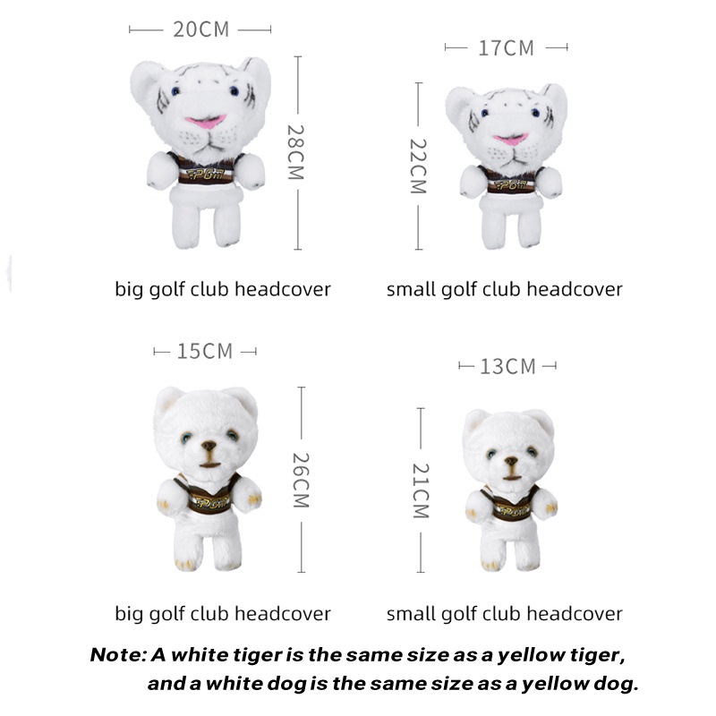 PGM Catone Golf Club Cover No. 1 Wooden Ball Head Protective Cap Tiger ...