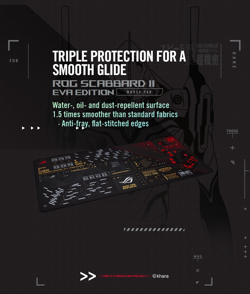 Asus ROG Scabbard II EVA Edition Gaming Mouse Pad | Shopee Philippines