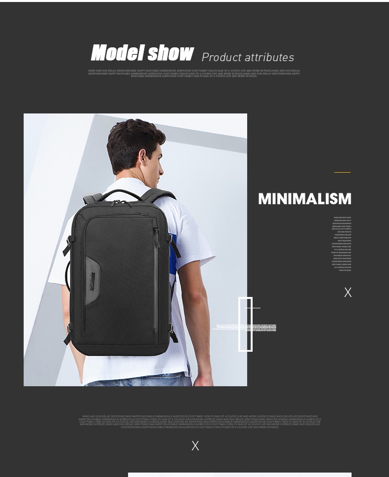 Arctic Hunter New Arrival B00187 Water Resistant Anti Theft Back Pack ...