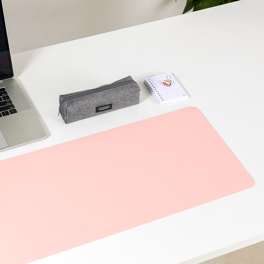 Deli Mouse Pad Large Double Sided Keyboard PU Leather Cute Mouse Pads ...