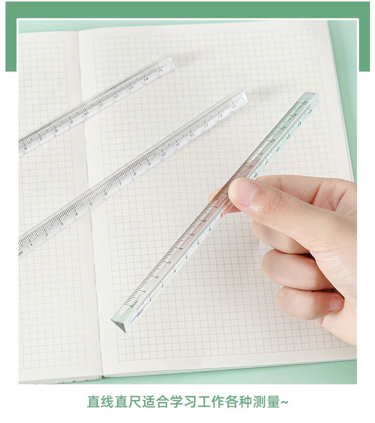 Small Transparent Triangular Prism Ruler Architect Scale Ruler 0-15cm ...