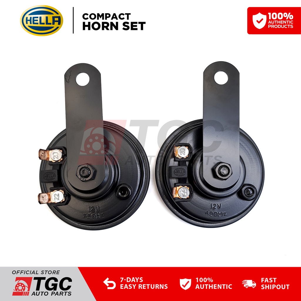 Hella Compact Horn Set / Value Range Car and Motorcycle Horn 3AM 12v ...