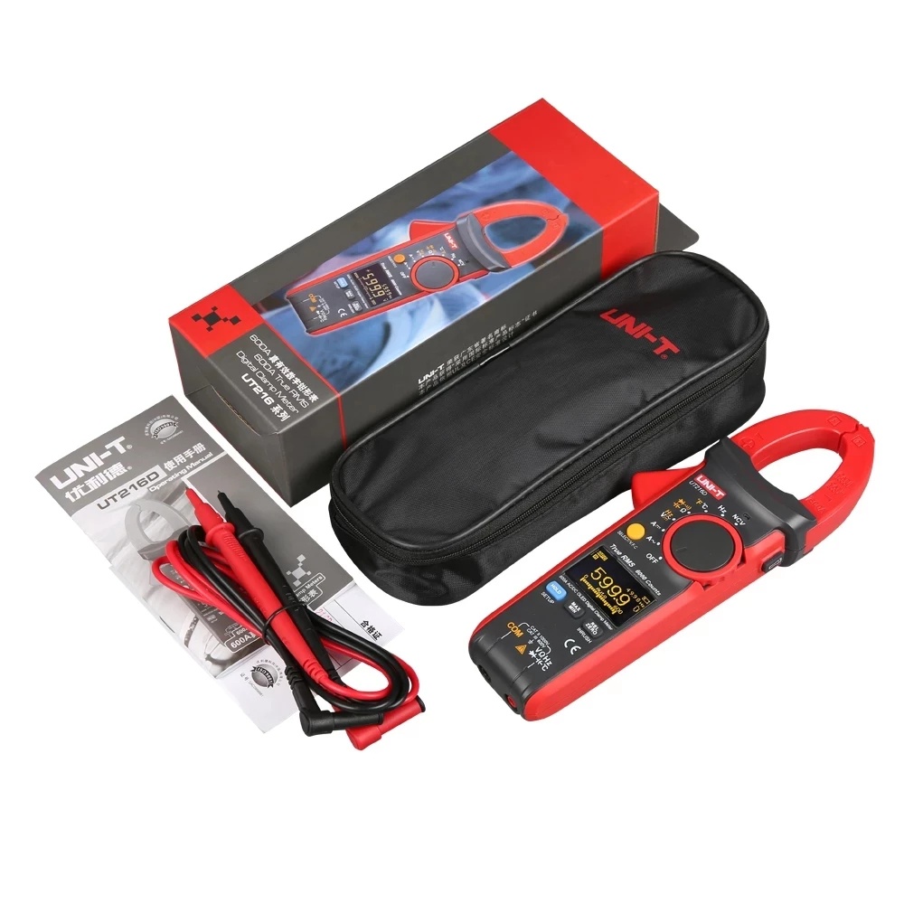 UT216A UT216B UT216C Digital Clamp Meter True RMS VFC AC DC Current ...