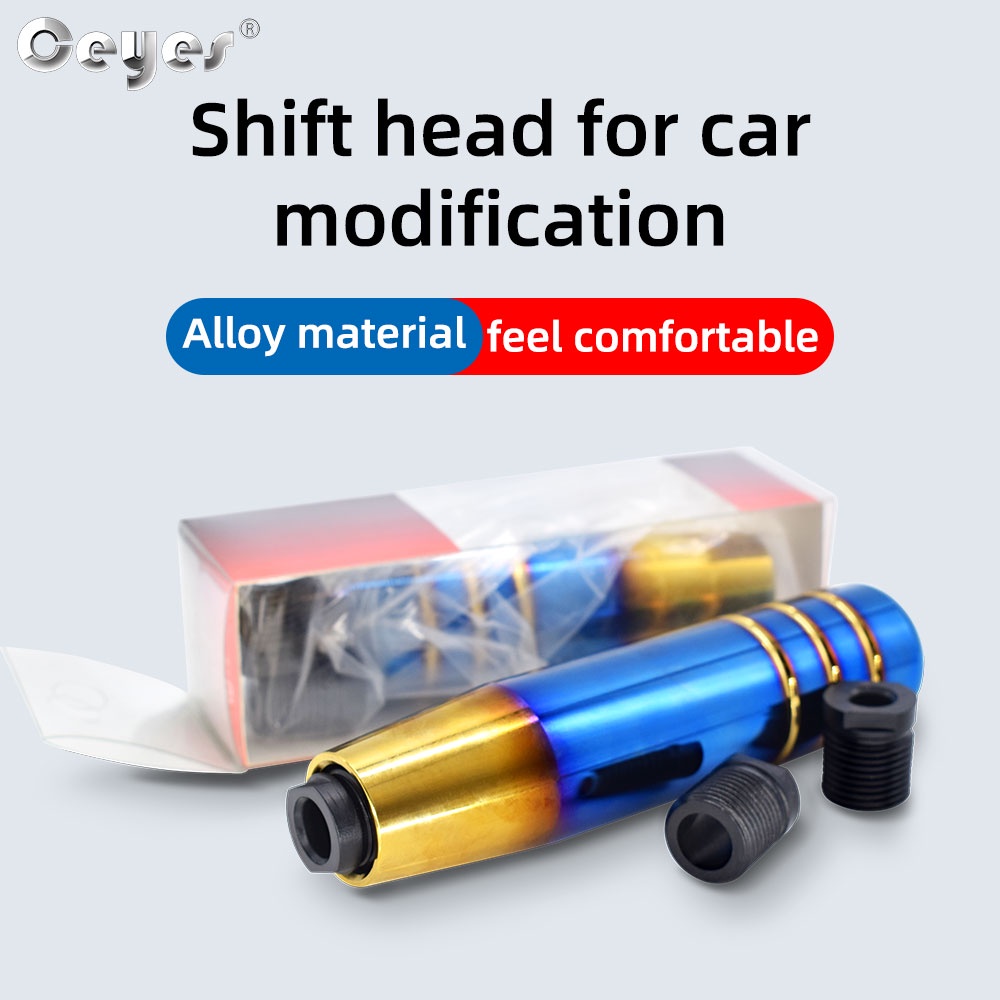 Ceyes Car Racing Styling Aluminum Gear Shift Knob Manual Gear Head ...