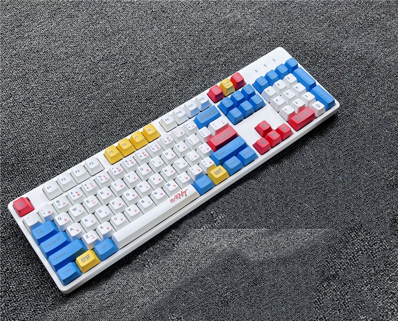 Zeus x Gundam RGB Backlit Mechanical Gaming Keyboard 104 Keys Blue ...