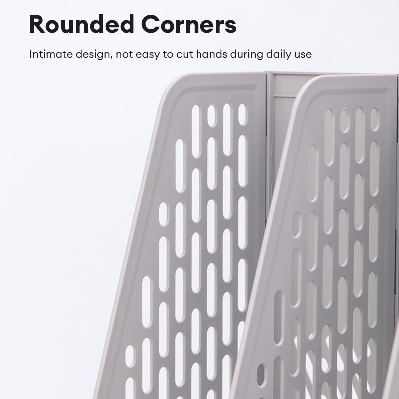 Deli 3/4 A4 Tier File Organize Box Magazine Document Organizer Desktop ...