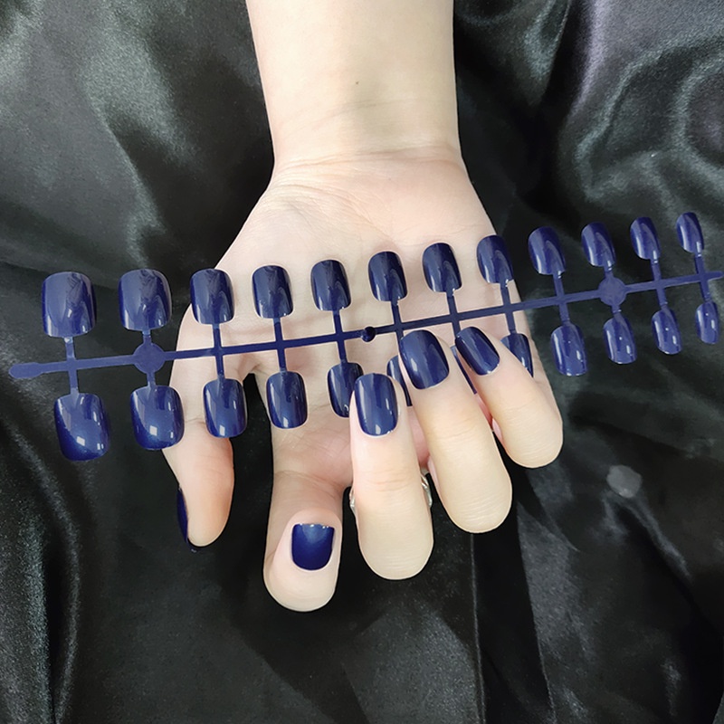 【With Glue + COD】24pcs Nail Art Fake Nail Sticker/Fake Nail Glue/Fake ...