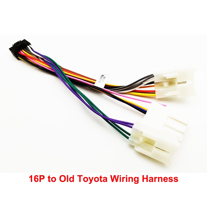 Android Radio Wiring Harness Connector Car Head Unit 16 Pin Cable ...