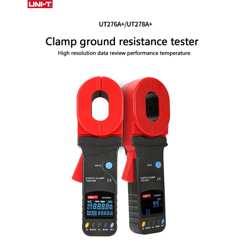 UNI-T UT278A+ UT276A+ Ground Loop Resistance Tester Digital Clamp ...