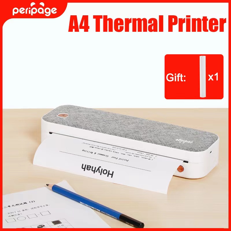 PeriPage A4 Paper Printer Direct Thermal Transfer Wirless Printer ...