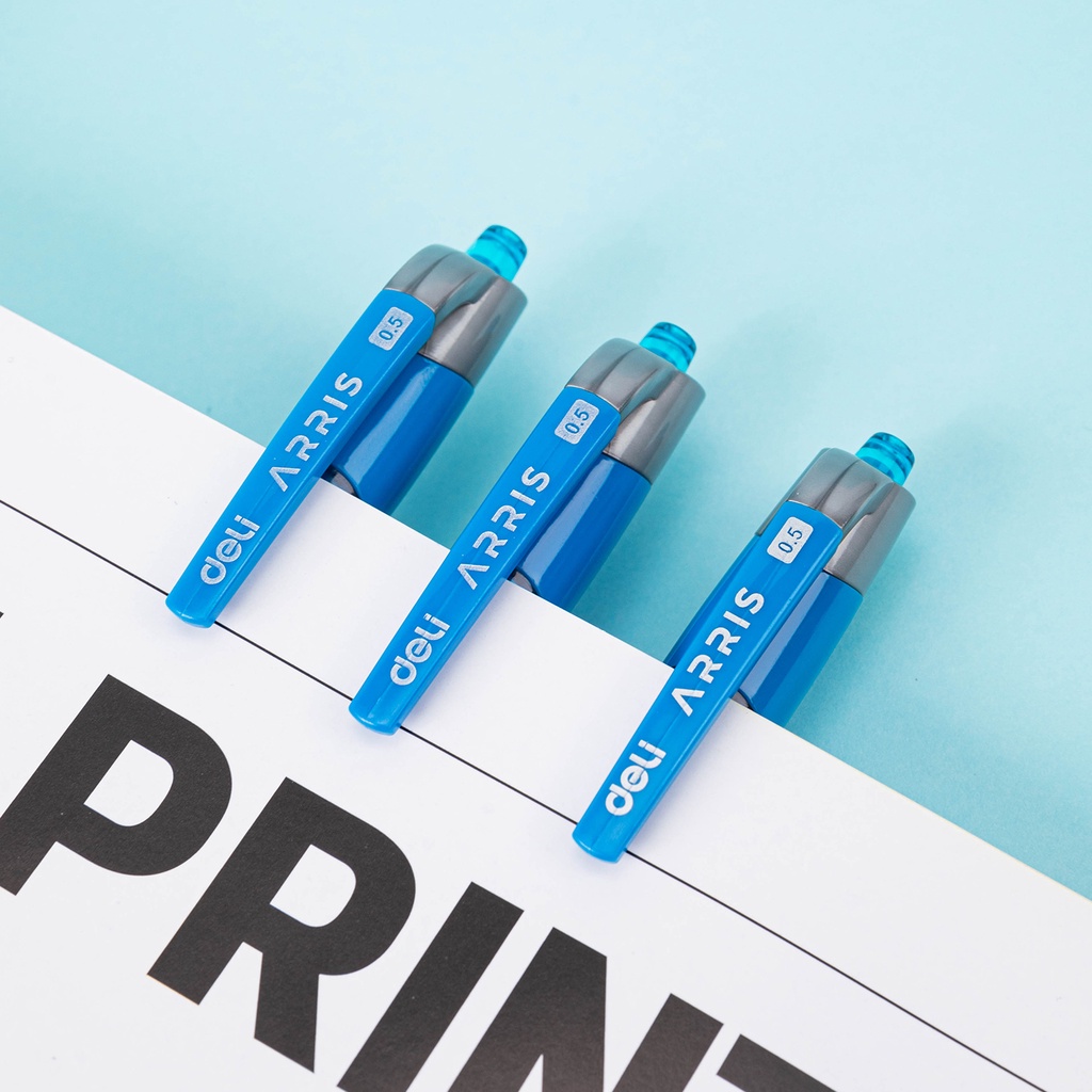 Deli EG08 Arrix Bullet Tip Gel Pen 0.5mm 12pcs/box | Shopee Philippines