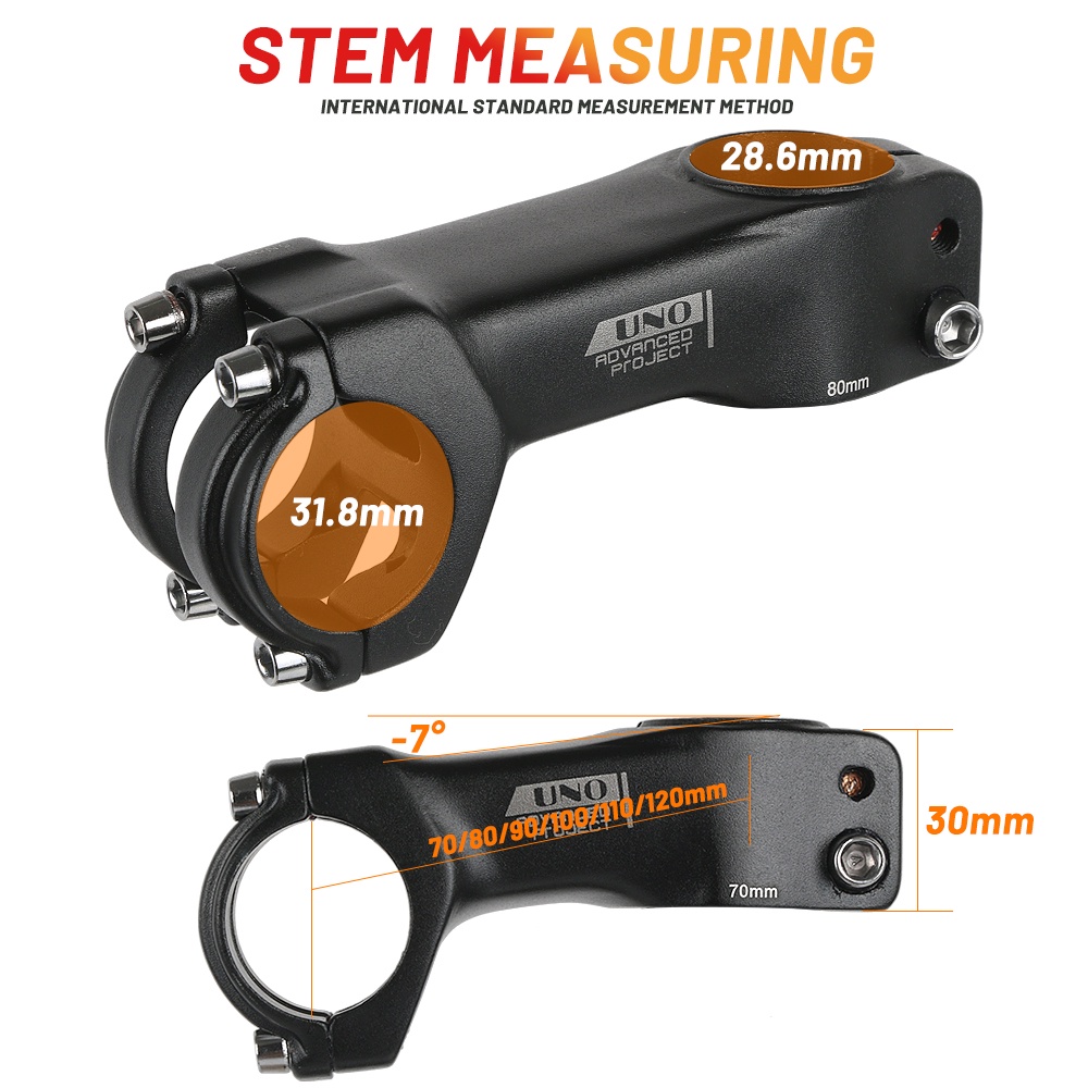 UNO Stem Ultralight Aluminum Alloy 6061-T6 Material Bike Stem Fit For ...
