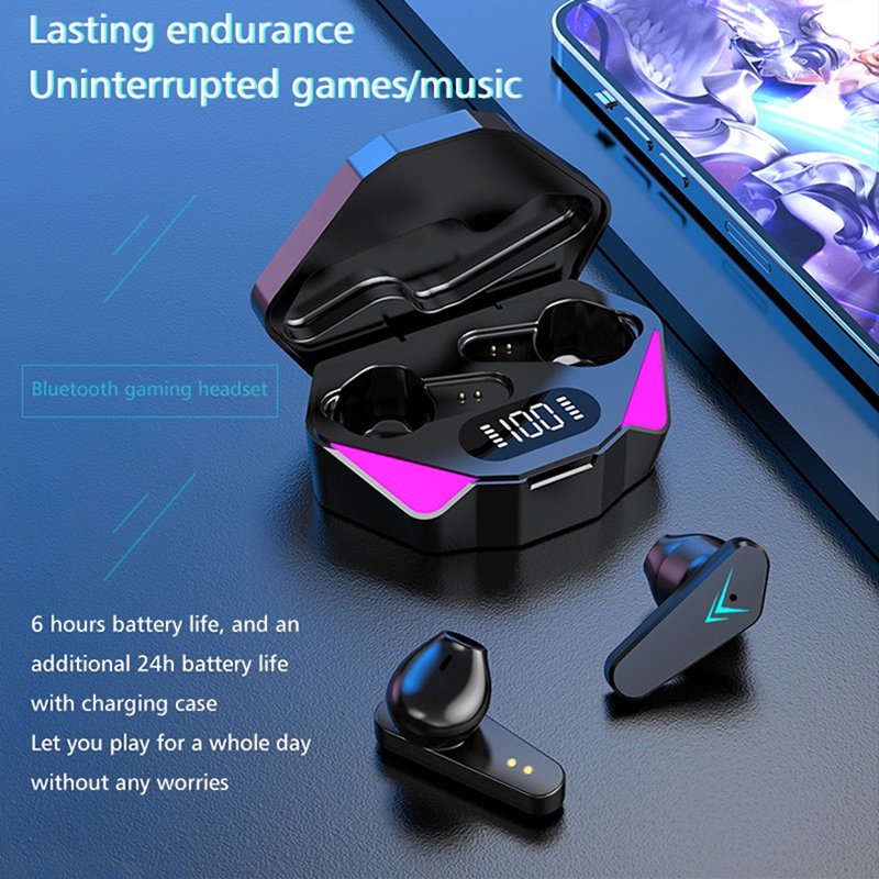 TWS Gaming Earphone Wireless Bluetooth Earbuds 5.0 ANC Headphones Low ...