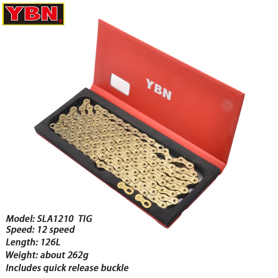 YBN Bike Chains 10 11 12 Speed Lightweight Hollow Chains | Shopee ...