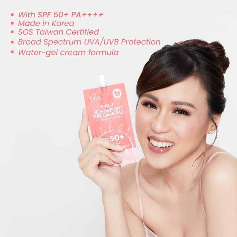 Hello Glow Lightweight Sun Care Gel SPF 50 3-in-1 - 50g (Sunscreen ...