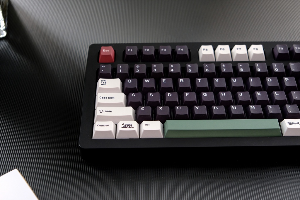 GMK Camping Keycap, 130 Keys PBT Keycaps Cherry Profile DYE-SUB ...