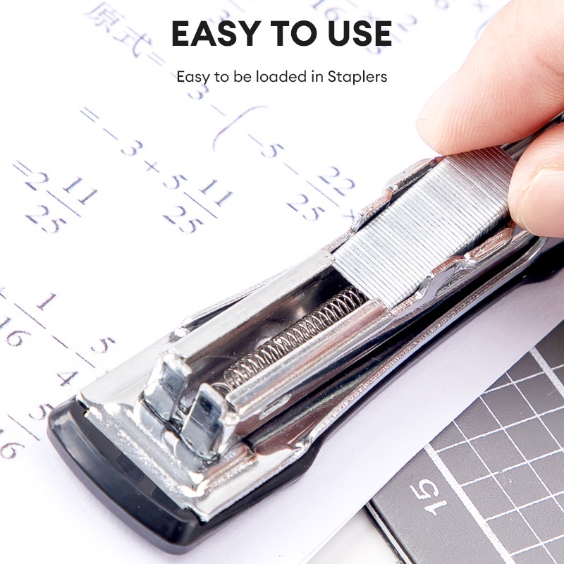 Deli 1000Pcs 24/6 Staple Wire Set (12*6mm)For Staplers School Office ...