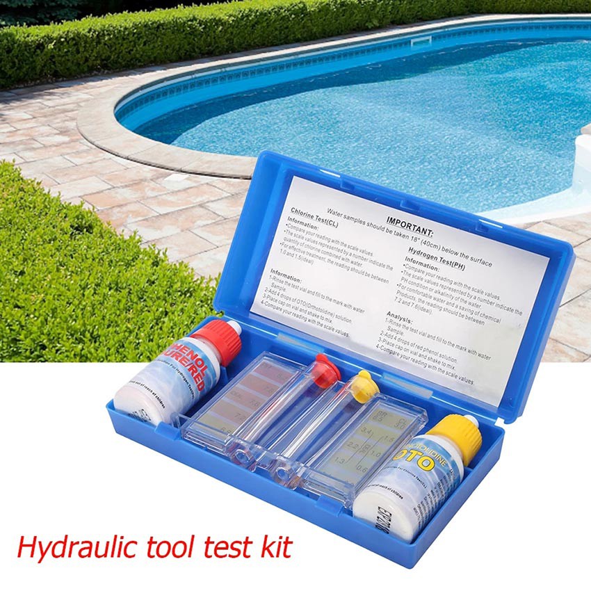 Reeopee Pool Chlorine For Swimming Pool Water Test Kit Aquarium Pool PH ...