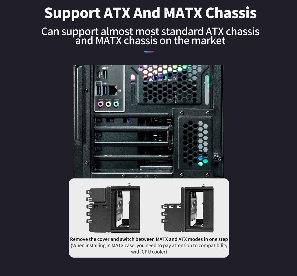 Cooler Master Vga Vertical Graphics Card Holder Kit V3 / GPU Holder ...