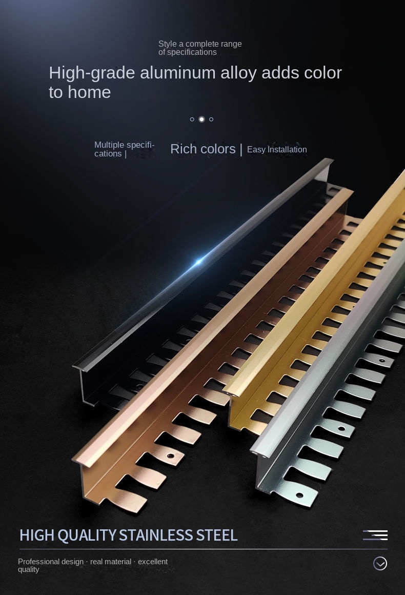 Aluminum Alloy T-Shaped Floor Tile Marble Joint Blank Holding Groove ...