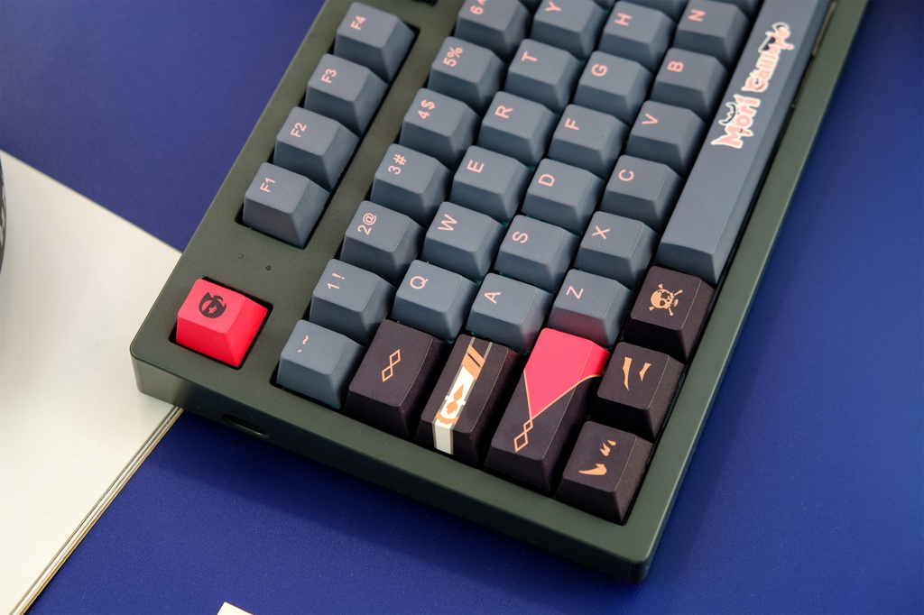 GMK Mori Calliope Keycap, 129 Keys PBT Keycaps Cherry Profile DYE-SUB ...