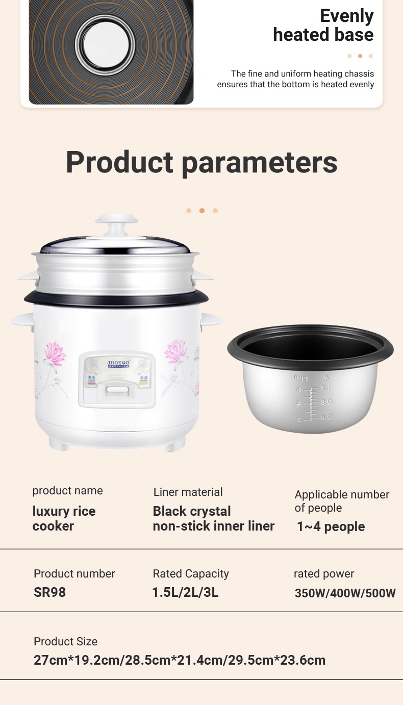 mini rice cooker standard multi function electric cooker with steamer ...