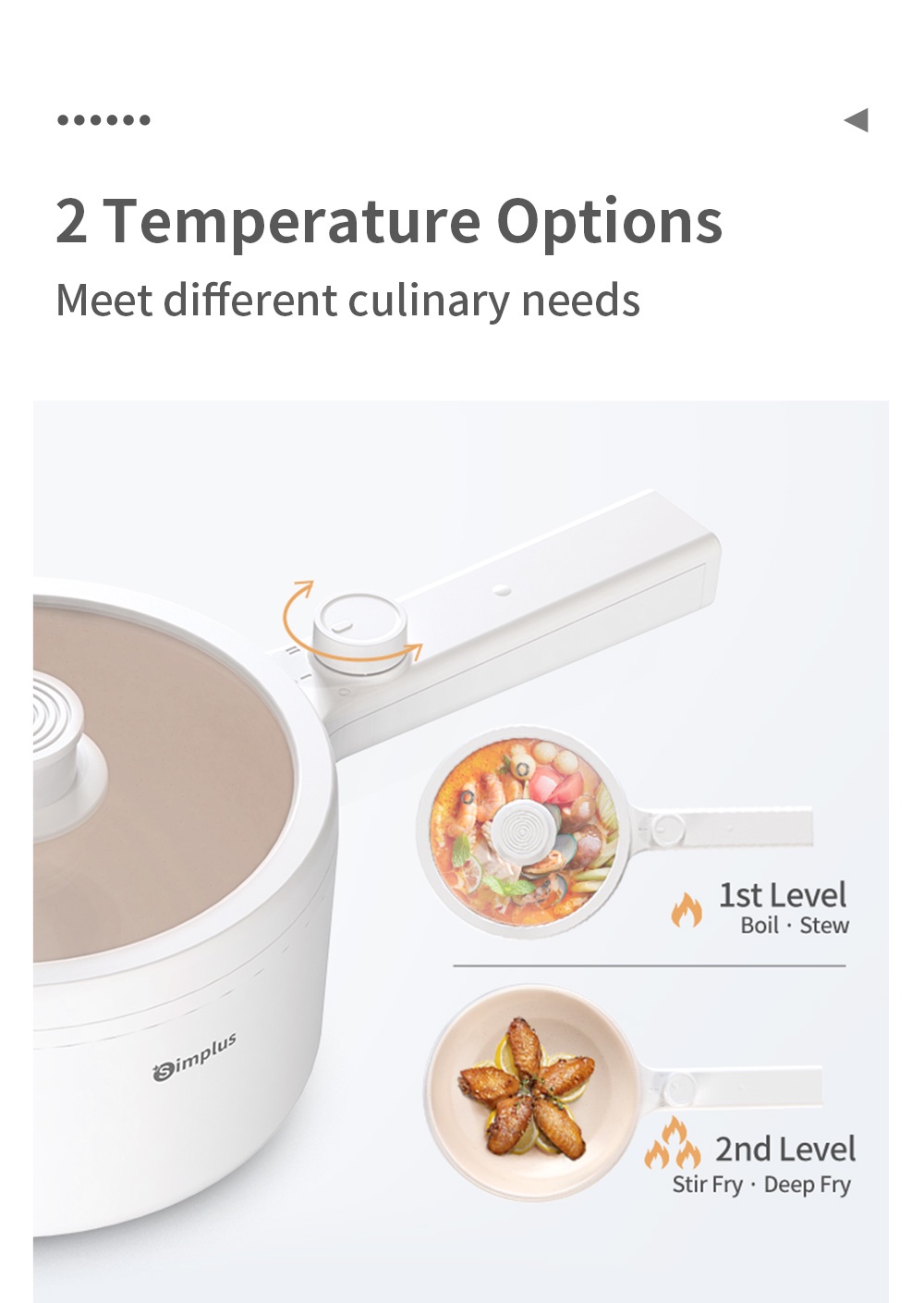 Simplus Electric Cooker with Steamer Multi-Functional Non-Stick Inner ...