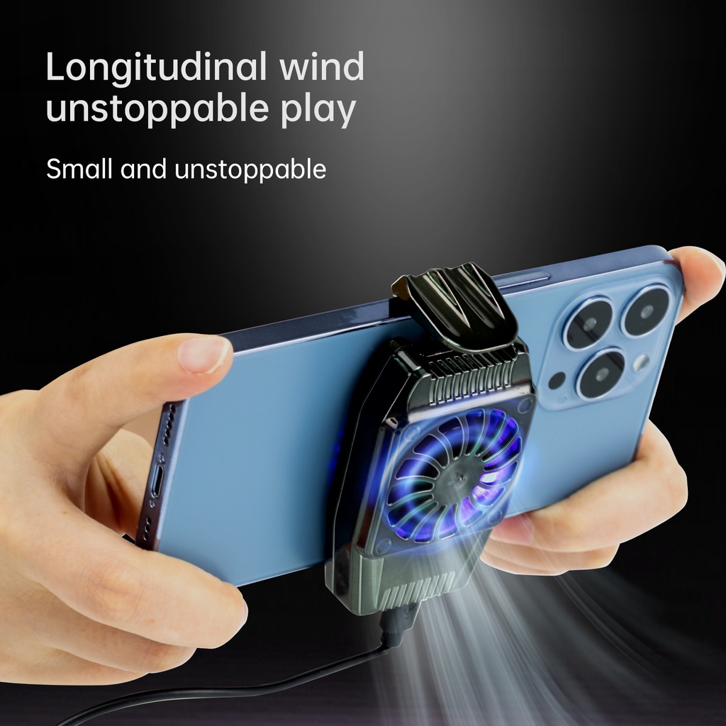 Deli Universal Mini Mobile Phone Cooling Fan Radiator Game Cooling Fan ...