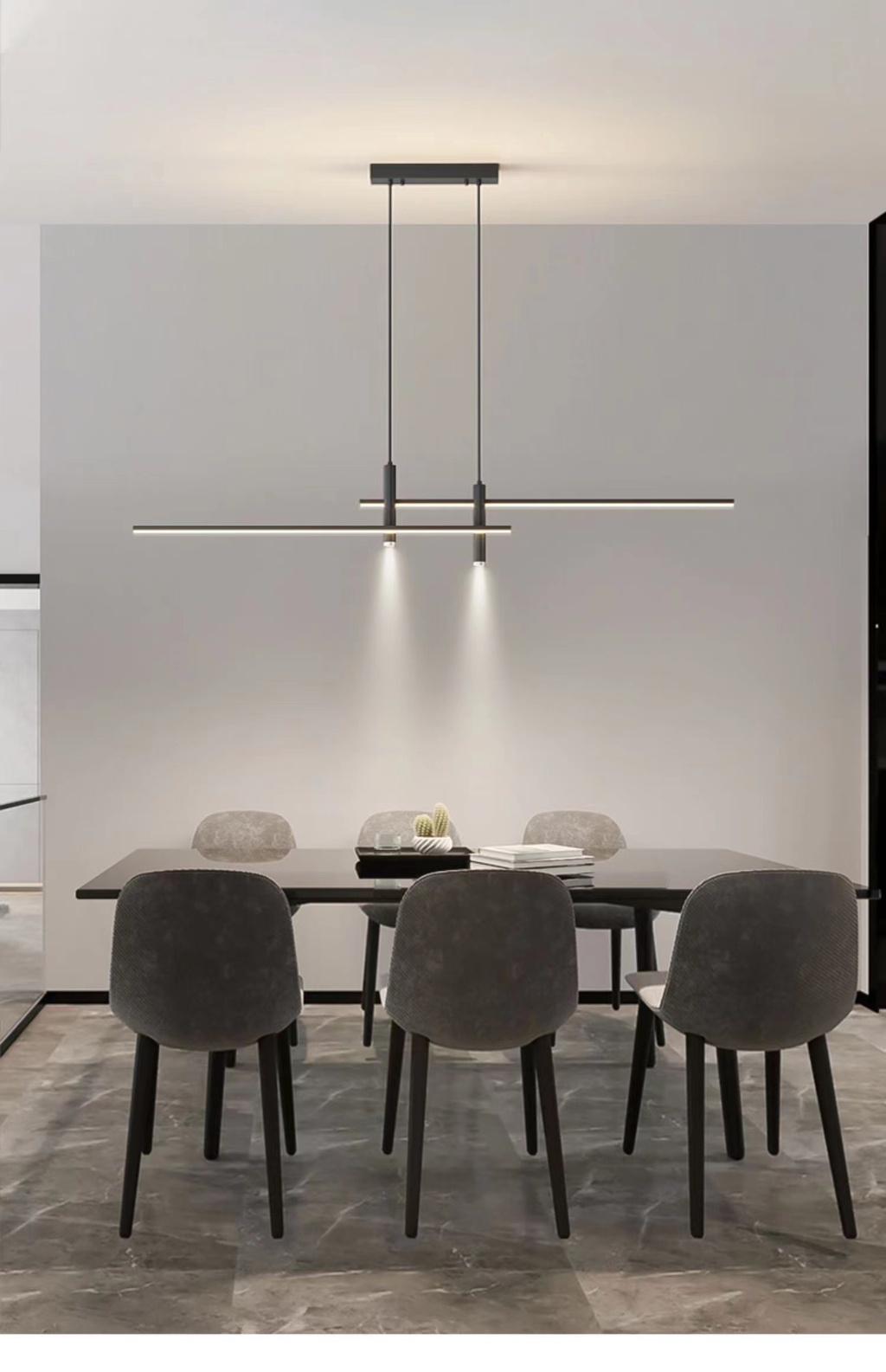 Modern luxury led dining room chandelier Nordic simple Pendant Light ...