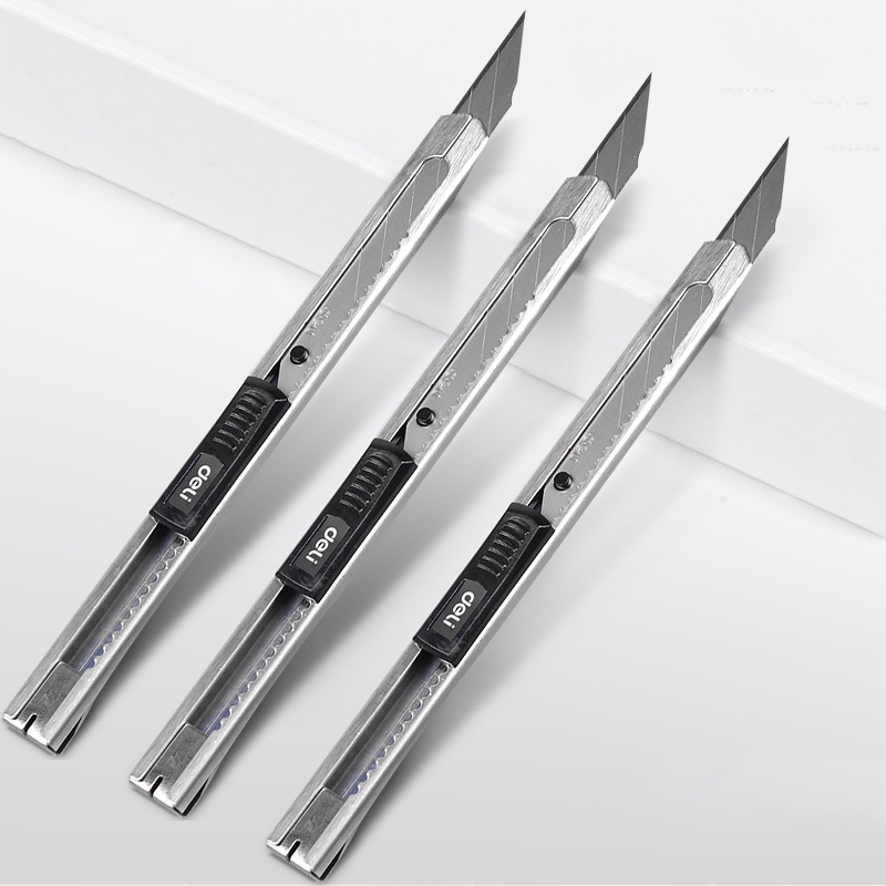 Deli SK5 Steel Cutter 8 Snap-off Blades Cutter Knife E2034 | Shopee ...