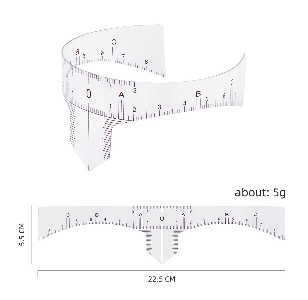 Tattoo Mask Ruler Standard Ulnar Eyebrow Positioning Ulnar Eyebrow ...