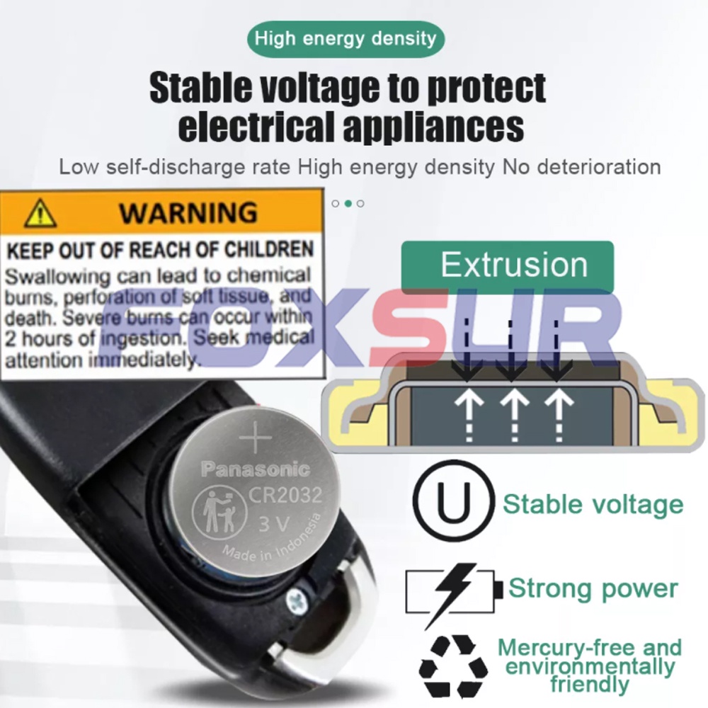 1-5PCS Original PANASONIC CR2032 CR 2032 3V Lithium Battery For Watch ...