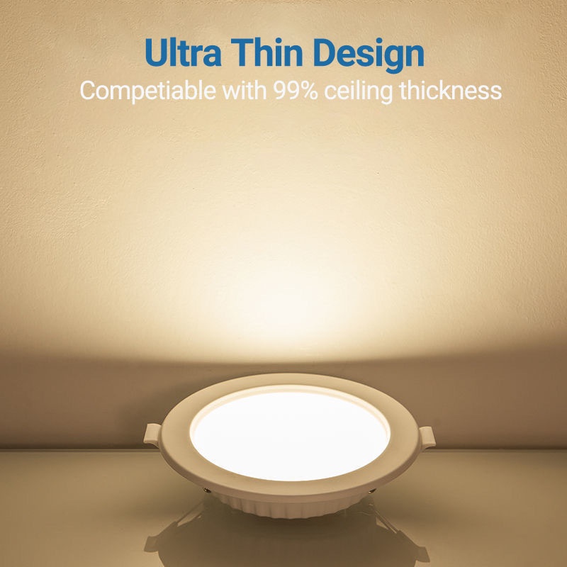 O'uncoo Pin Light LED Ceiling Tri Colors 3500K/4000K/6500K Recessed ...