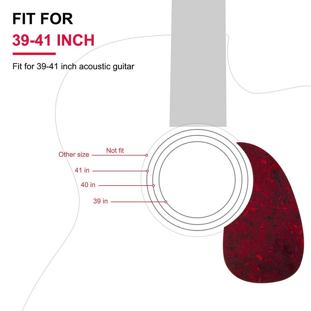 RIXTON Guitar Pickguard Self-adhesive Pick Guard Scratch Plate ...