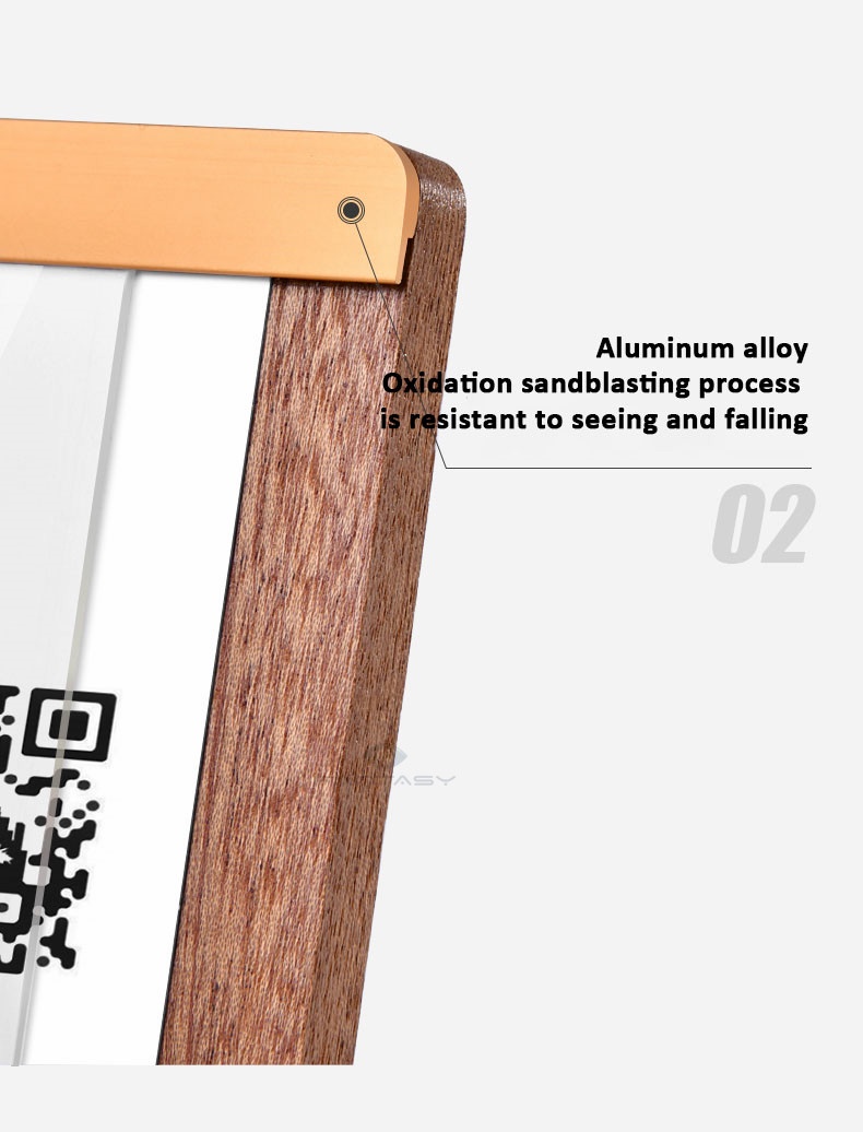 SVIAO Creative Solid Wood QR Code Table Card Display Ad Photo Frame ...