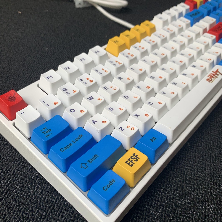 Zeus x Gundam RGB Backlit Mechanical Gaming Keyboard 104 Keys Blue ...