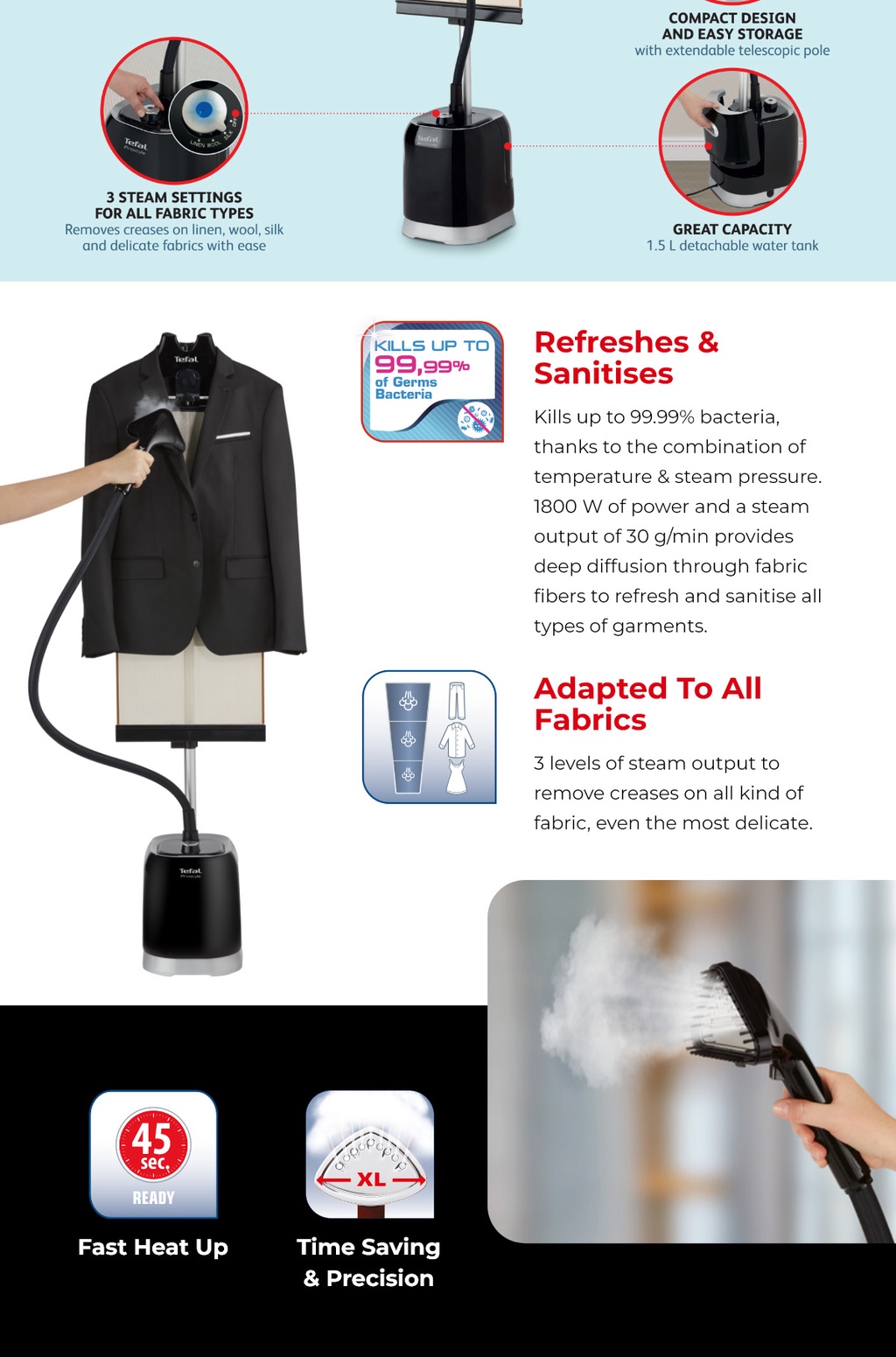 Tefal Prostyle Garment Steamer IT3480 | Shopee Philippines