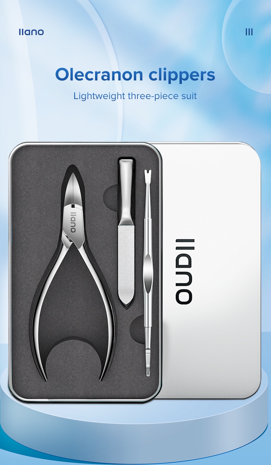 llano Stainless Steel Pedicure Tool Nail Ingrown Toenail Clippers ...