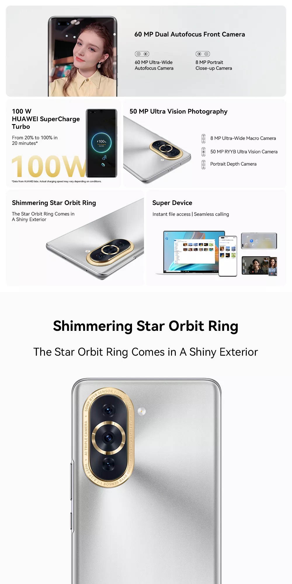 HUAWEI nova 10 Pro Smartphone | 8GB+256GB | 60MP Dual Autofocus Front ...