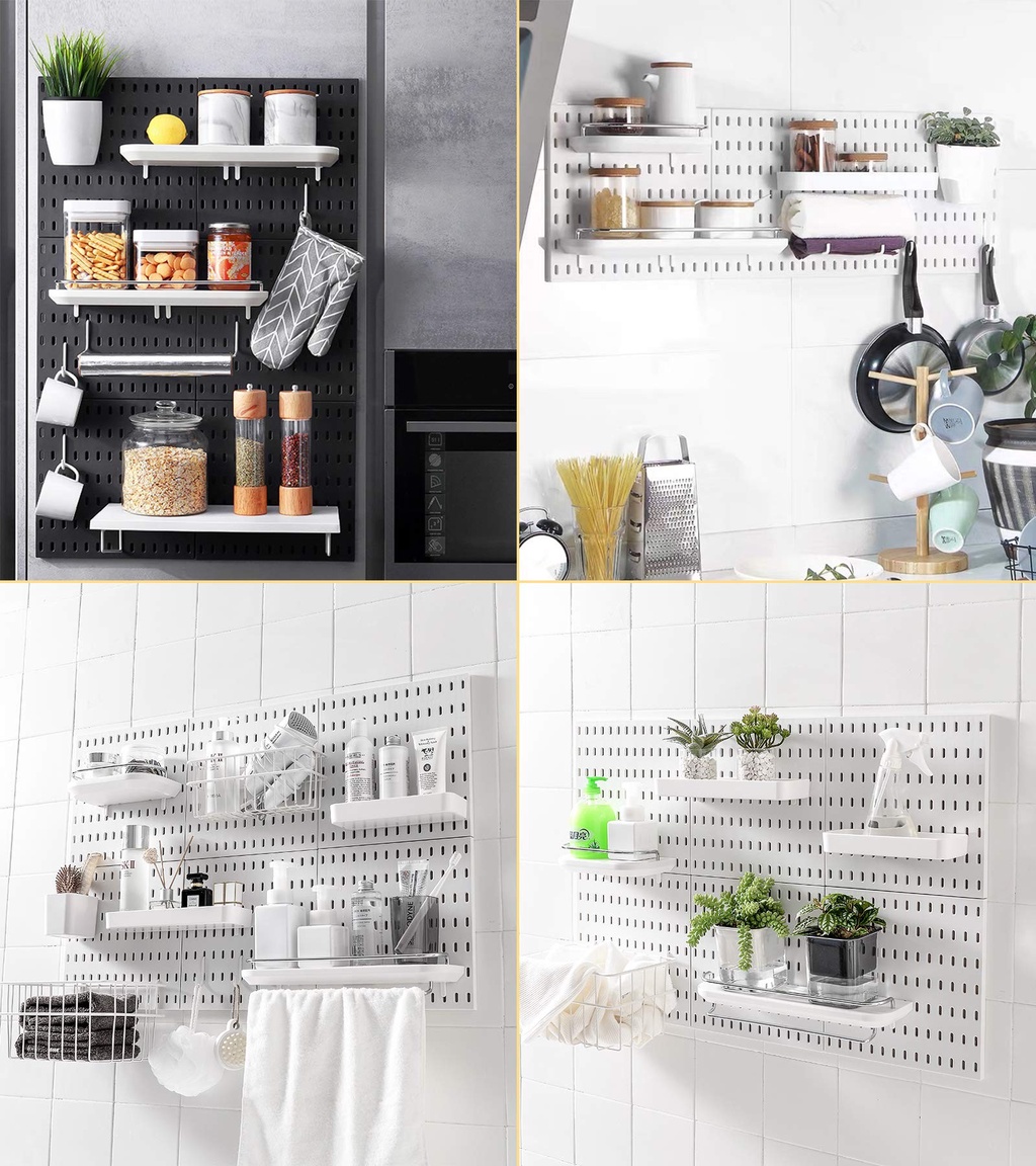 DIY Free Combination Pegboard Dish Rack Kit Hole Board for Organizer ...