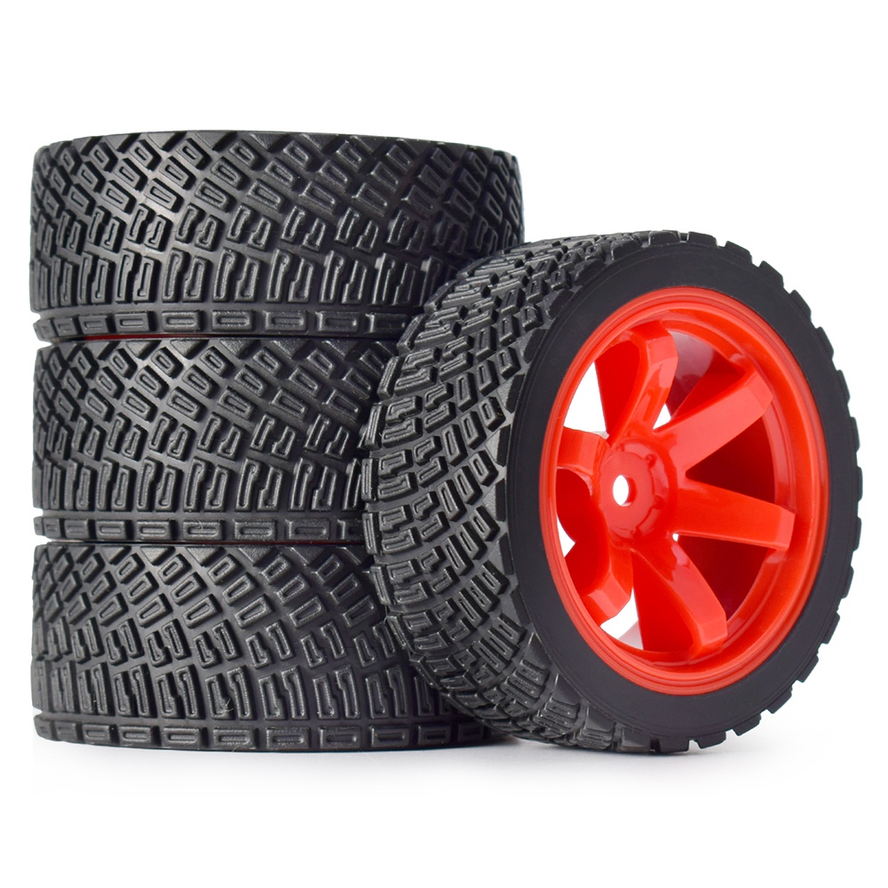 Austar 4PCS 12mm Hex 67mm RC Car Rubber Tires Wheel for 1/10 Rolly ...