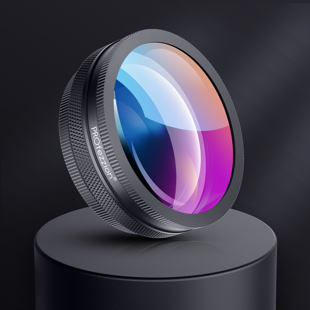 PROfezzion 2-in-1 18mm Wide-angle & 10X Macro Add-on Lens For Camera ...