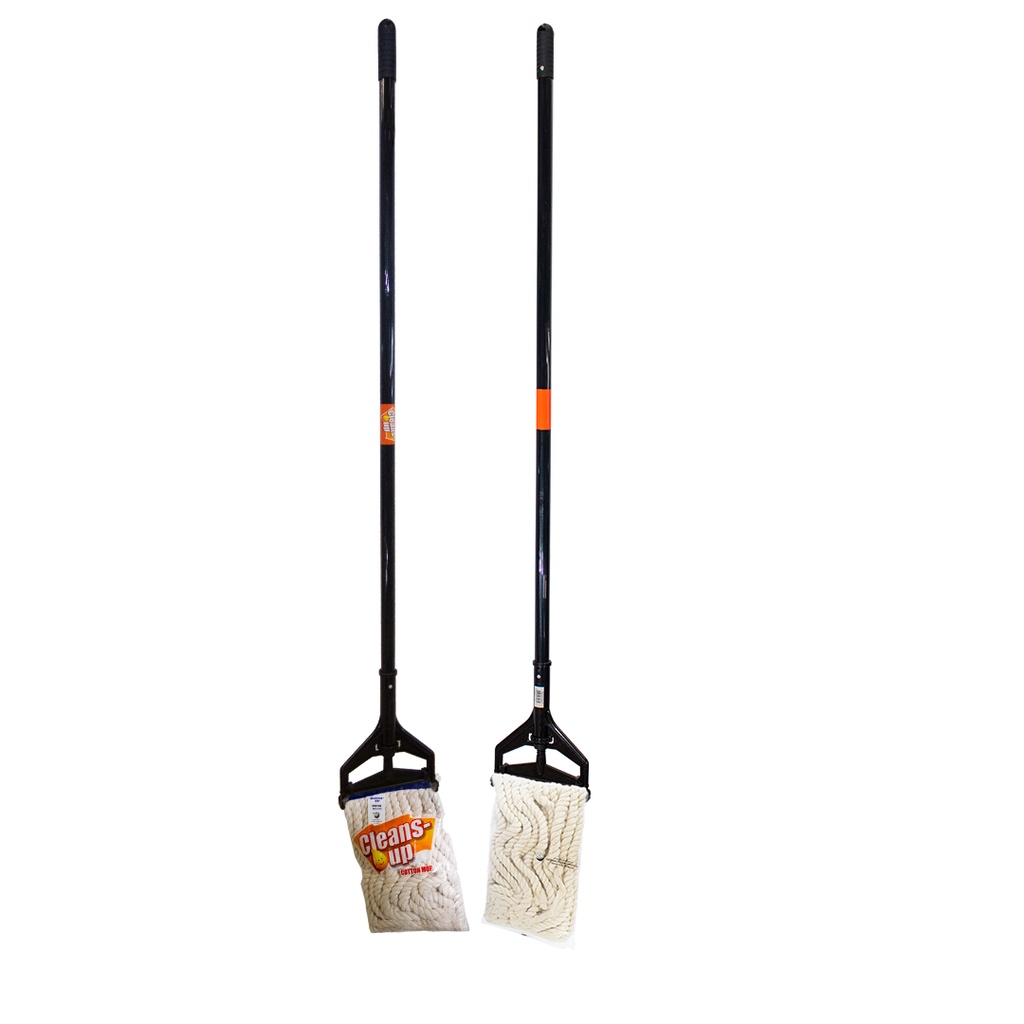 Cleans Up Cotton Mop Medium With Handle (Heavy Duty, commercial office ...