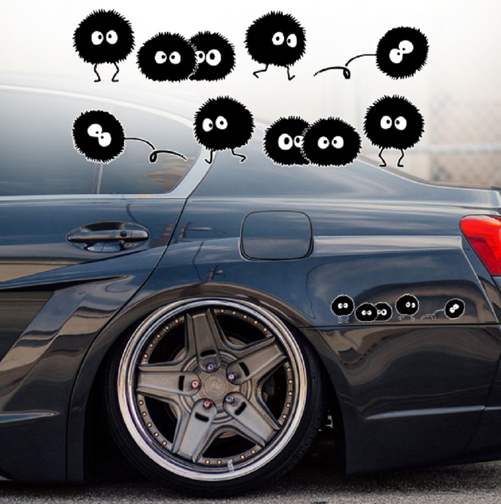 Spirited Away Coal Spirit Car Decoration Sticker Coal Ball Dust Spirit ...