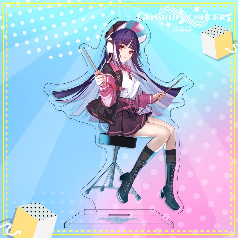 Genshin impact online concert Acrylic Standee Keychain Badge Melody ...