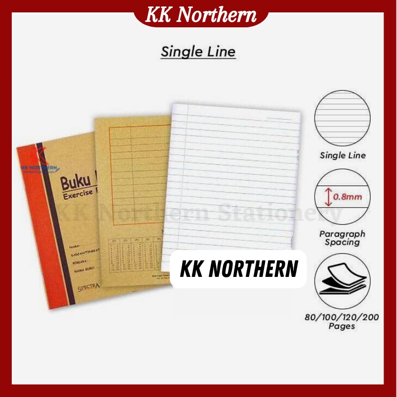 Exercise Book Buku Latihan Buku Tulis Sekolah Latihan Pillow Line 80 ...