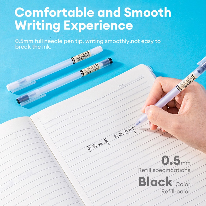 Deli A117 Gel Pen 0.5mm Writing Sign Pen Stationery School Supplies ...