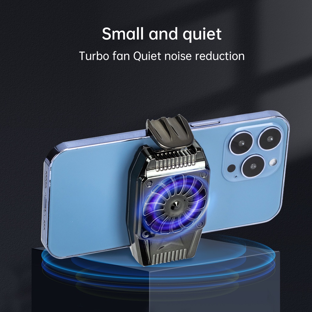 Deli Universal Mini Mobile Phone Cooling Fan Radiator Game Cooling Fan ...