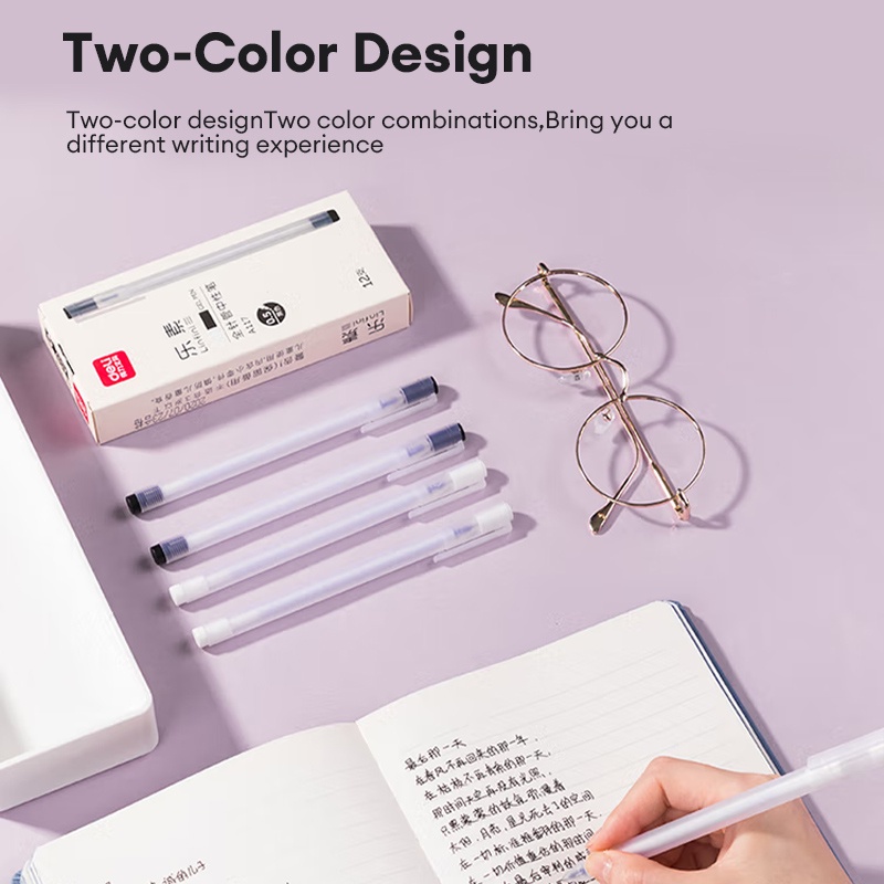 Deli A117 Gel Pen 0.5mm Writing Sign Pen Stationery School Supplies ...