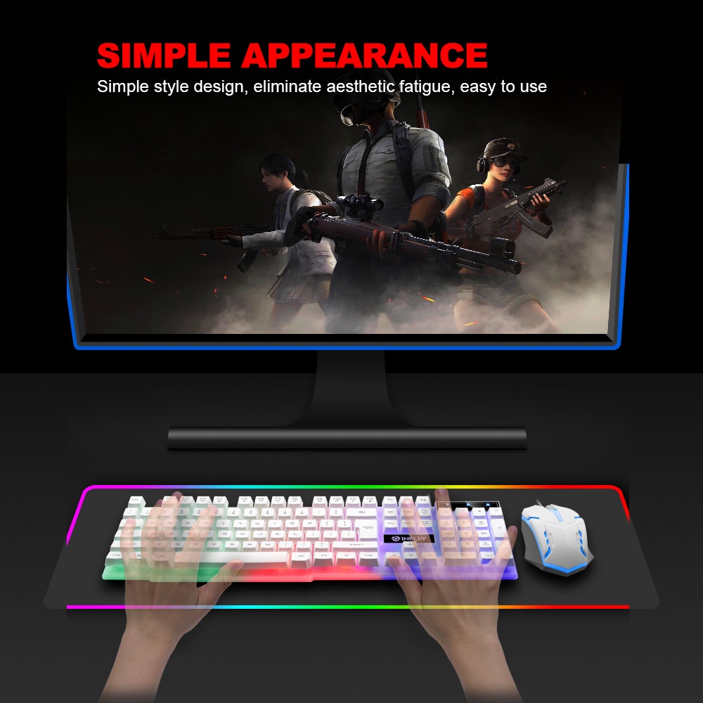 Inplay STX200 | White Keyboard and Mouse Bundle | White | Inplay by EJD ...